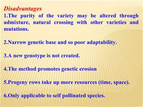 Breeding Self Pollinated Crops Ppt Agriculture Industries