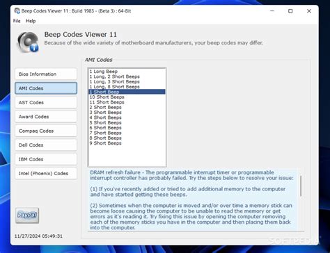 Bios Beep Codes Viewer Download Softpedia