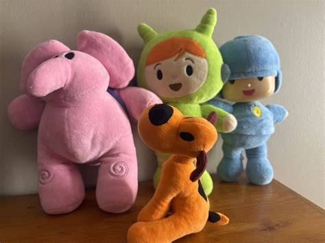 Pocoyo Plush Lot Of 4 Elly Nina And Loula Soft Plush Characters Ebay