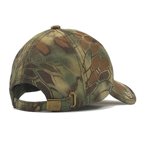 Camouflage Hunting Army Baseball Caps Python Pattern Green Gizmoway