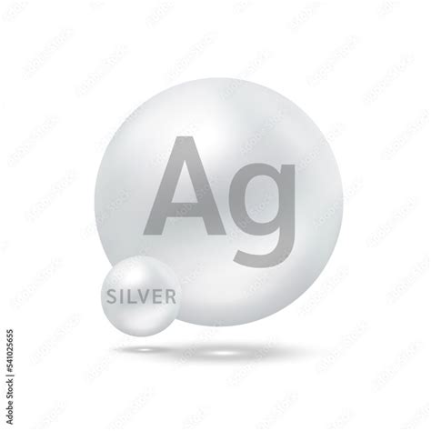 Silver Molecule Models Silver Ecology And Biochemistry Concept