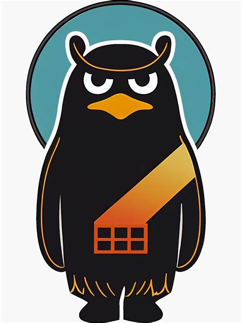 Futuristic Tribe God Penguin Warrior Sticker For Sale By Cuteplanetearth Redbubble