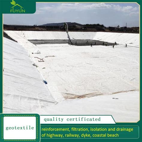 65m Width 8 Oz Nonwoven Geotextile Fabric Geotech Filter For Mines