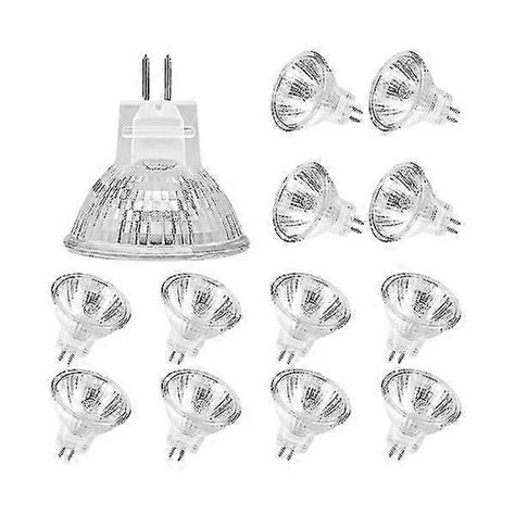 Mr11 Halogen Bulbs Pack Of 12 Gu4 Halogen Bulb 12v 20w Mr11 Gu4 Dimmable Bulb Cover For