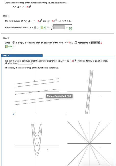 get answer draw a contour map of the function showing several level