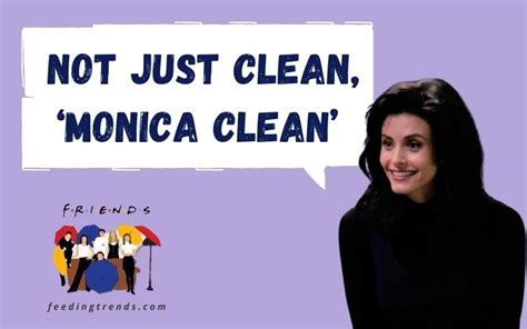 Monica Geller Cleaning Quotes