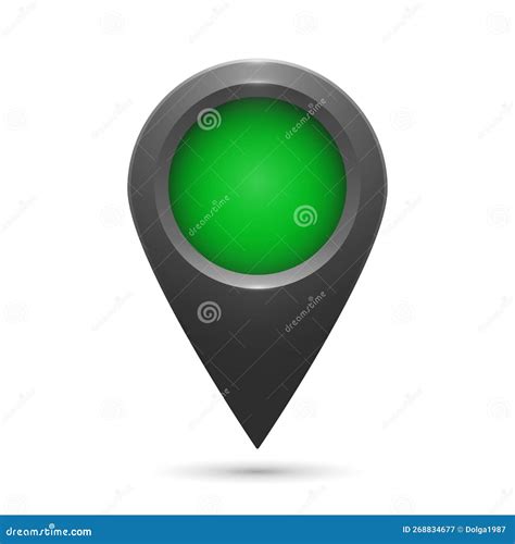 Realistic Geolocation Map Pin Code Icon The GPS Geolocation Tag Icon