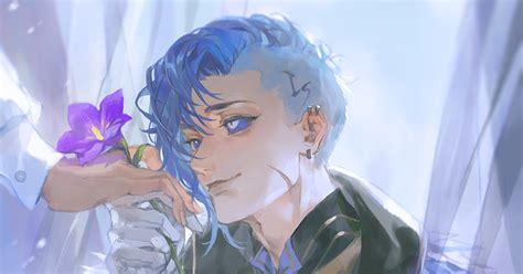 Man Original Character Kikyo Commission Balloonflower Pixiv