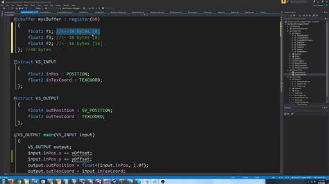 c directx 11 engine tutorial 26 constant buffer packing alignment