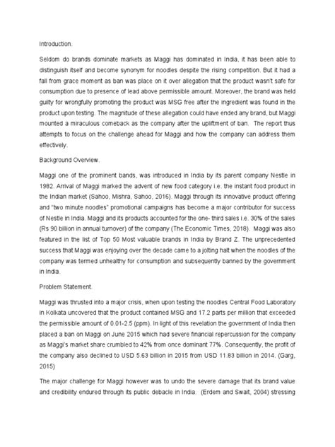 Maggi Assignement Pdf Brand Marketing