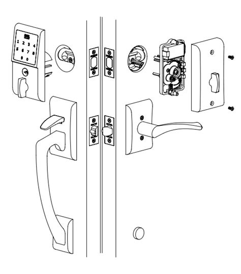 Emtek Electronic Keypad Entry Set Installation Guide