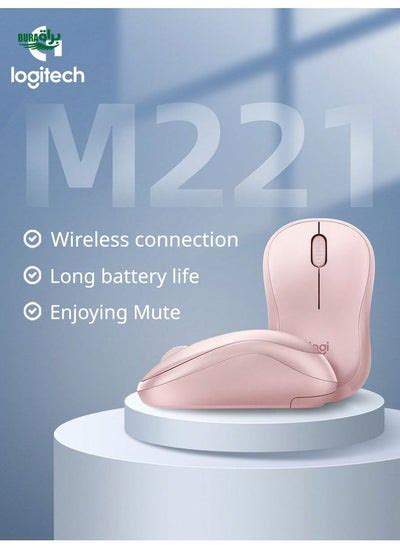 Logitech Original M221 Noiseless 2 4ghz Wireless Mute Silent Computer Mice Pc Ergonomic Optical