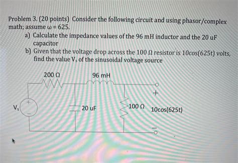 solved problem 3 20 points consider the following circuit