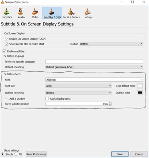 Subtitles — Vlc User Documentation 100 Documentation