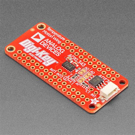 adafruit adxl343 adt7410 sensor featherwing the pi hut