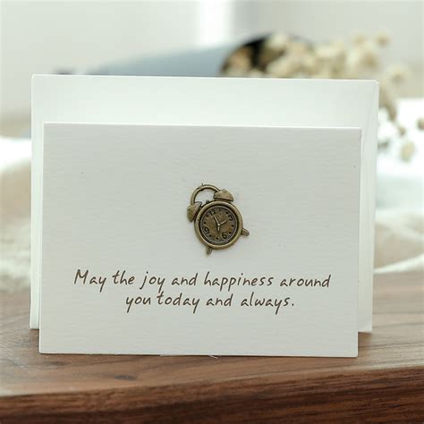 40 Pcs 레트로 축복 생일 하이 엔드 감사 메시지 카드 애인 추수 감사절 크리스마스 인사말 카드 9 알람 시계