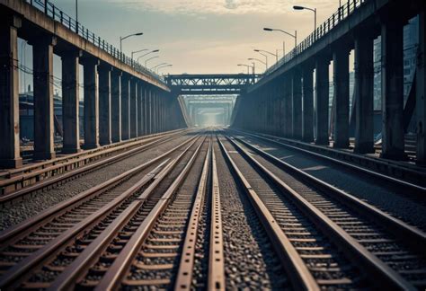 Premium Photo Constructing A Massive Reinforced Concrete Bridge To Create A New Route