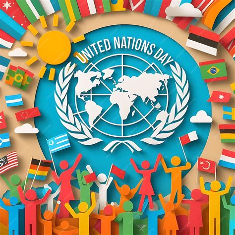 Nueva Ilustración Día De Las Naciones Unidas Imagen Premium Generada