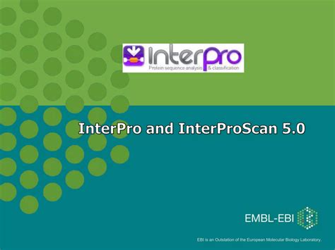 Interpro And Interproscan 5 0 Pptx