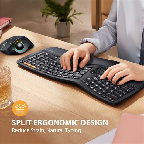 Mua Protoarc Backlit Wireless Ergonomic Keyboard Ek01 Bluetooth Ergo Split Keyboard With Wrist