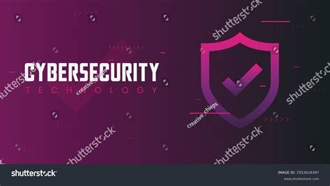 Cyber Security Background Shield Check Futuristic Stock Vector Royalty