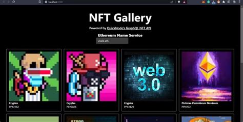 How To Build An Nft Gallery Using Quicknodes Graphql Nft Api Dev