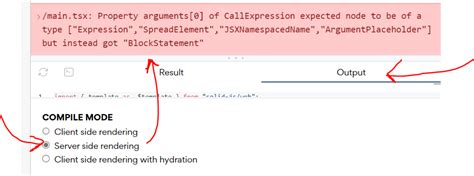 Ssr Inline Arrow Function In Jsx Expression Errors · Issue 1423
