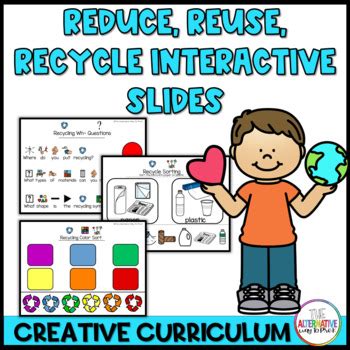 Reduce Reuse Recycle Study Digital Interactive Slides TPT