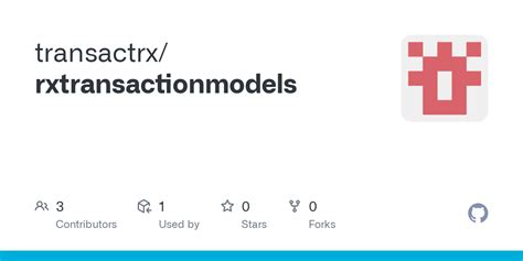 GitHub Transactrx Rxtransactionmodels