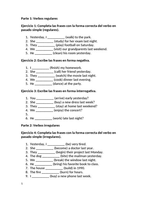 Fitxes Pass Simple Pdf