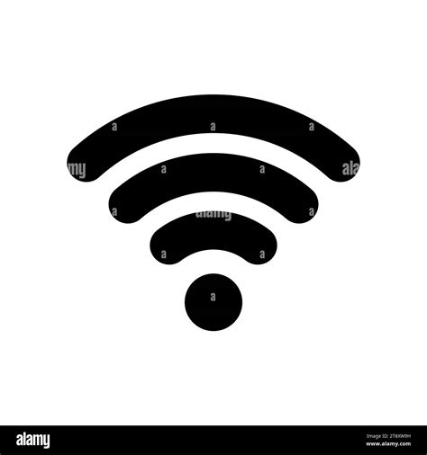 WI FI Signal Symbol Black WIFI Icon In Flat Style Communication Symbol Vector Illustration