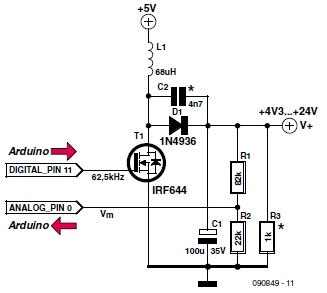 Arduino Based DIY Voltage Booster EE Tip Circuit Cellar