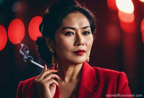 Asian Aunties Smoking Stable Diffusion Online
