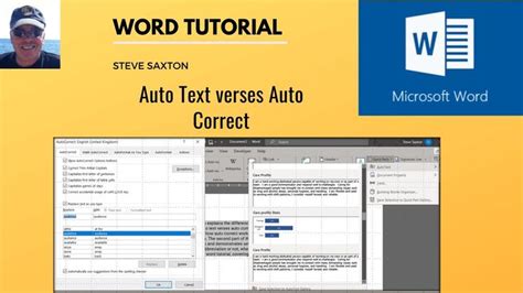 Auto Text Verses Auto Correct In Microsoft Word Words Verses Text