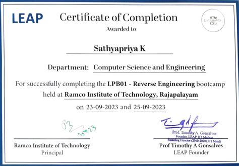 Sathyapriya K On Linkedin Leap