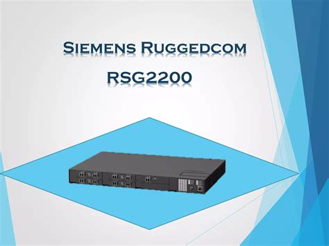 Ruggedcom Rsg2200 Rack Switch Ppt