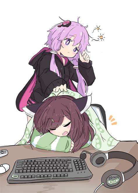 Tatutaniyuuto Touhoku Kiritan Yuzuki Yukari Voiceroid Absurdres