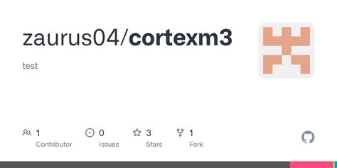 Github Zaurus04cortexm3 Test