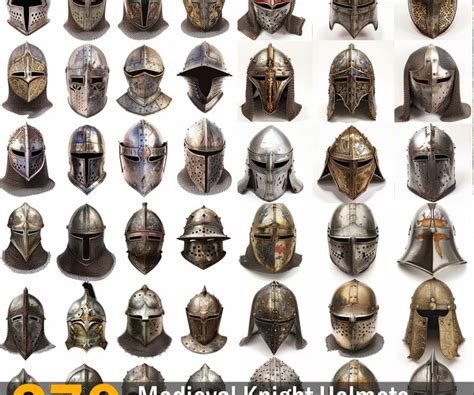 Artstation Medieval Knight Helmets Reference Images 4k Artworks
