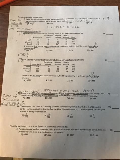 Solved Find The Indicated Complement 7 Based On