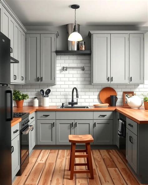 25 Farmhouse Kitchen With Gray Cabinets Ideas
