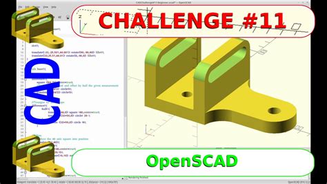 CAD Challenge OpenSCAD Tutorial Version YouTube