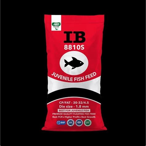 12mm Pellets Ib 88105 Juvenile Fish Feed Packaging Size 25 Kg At