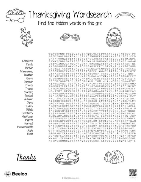 Thanksgiving Word Search Hard Printable Gerald Printable