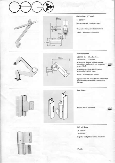 Metal Window Parts Steel Window Fittings