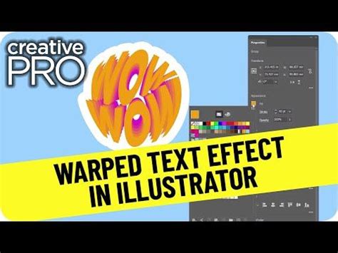 Illustrator How To Create A Warped Text Effect Video Tutorial