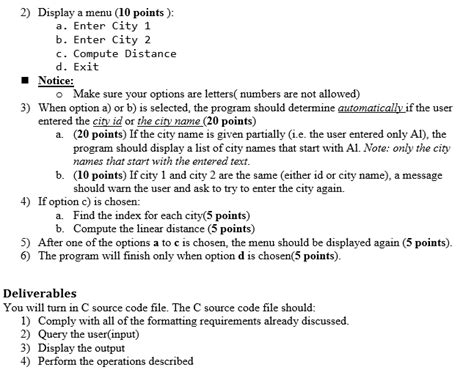 In This Assignment You Will Write A Smal C Program Chegg Com