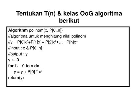Ppt Desain Dan Analisis Algoritma Powerpoint Presentation Free Download Id 4530550