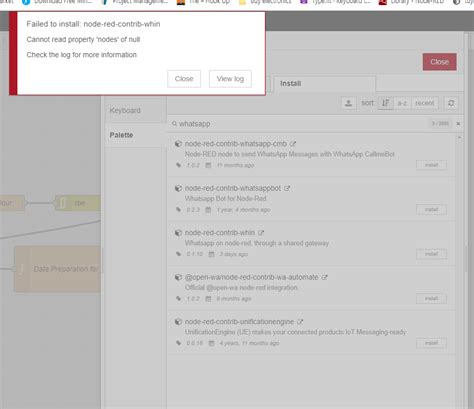 Error While Installing Whin Cannot Read Property Nodes Of Null