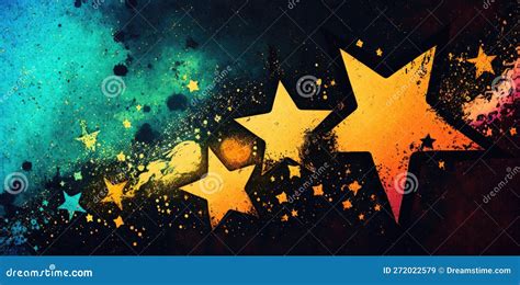 Rainbow Splatter Layout Royalty Free Stock Image